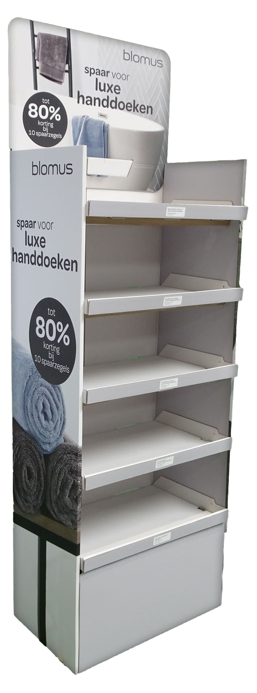 Vloerdisplay op maat – PPD Instore